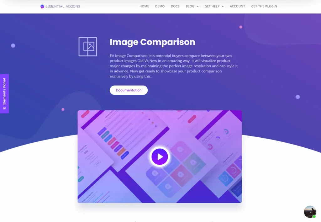 Best Image Comparison Slider Widget Add-On for Elementor - Hugo Makes